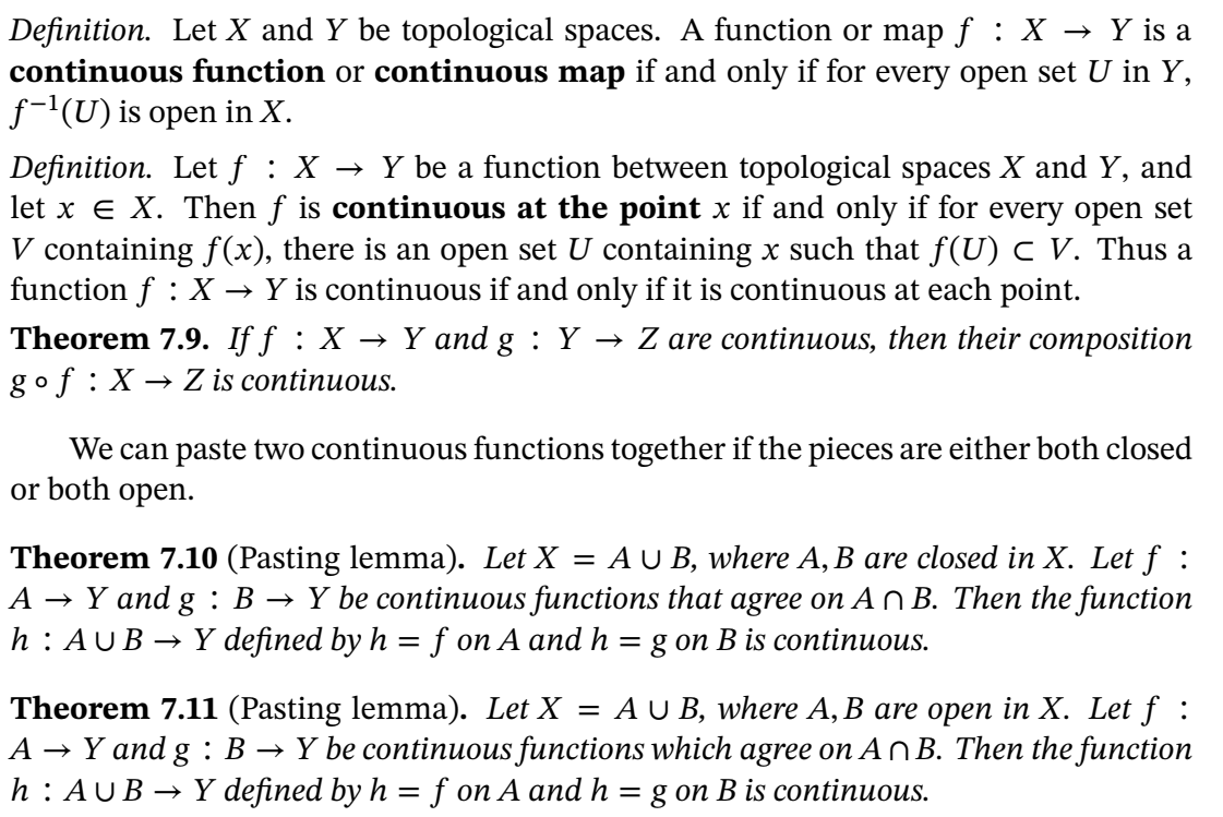 Solved Definition. Let X and Y be topological spaces. A | Chegg.com