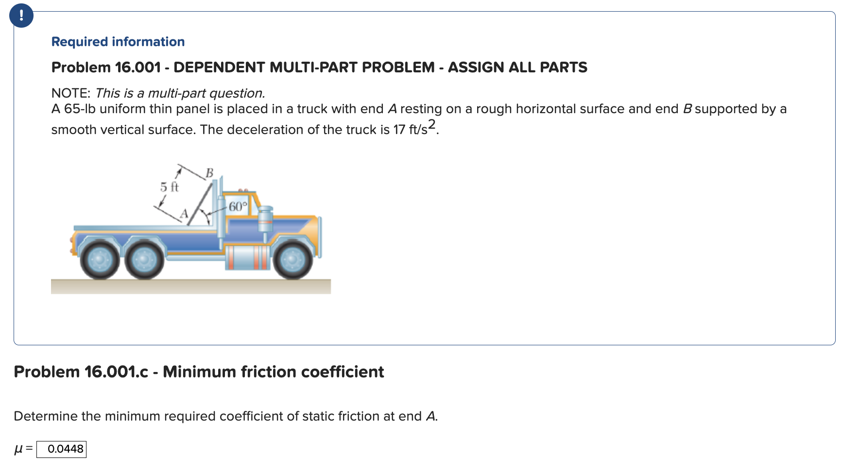 Solved Problem 16.001 - DEPENDENT MULTI-PART PROBLEM - | Chegg.com