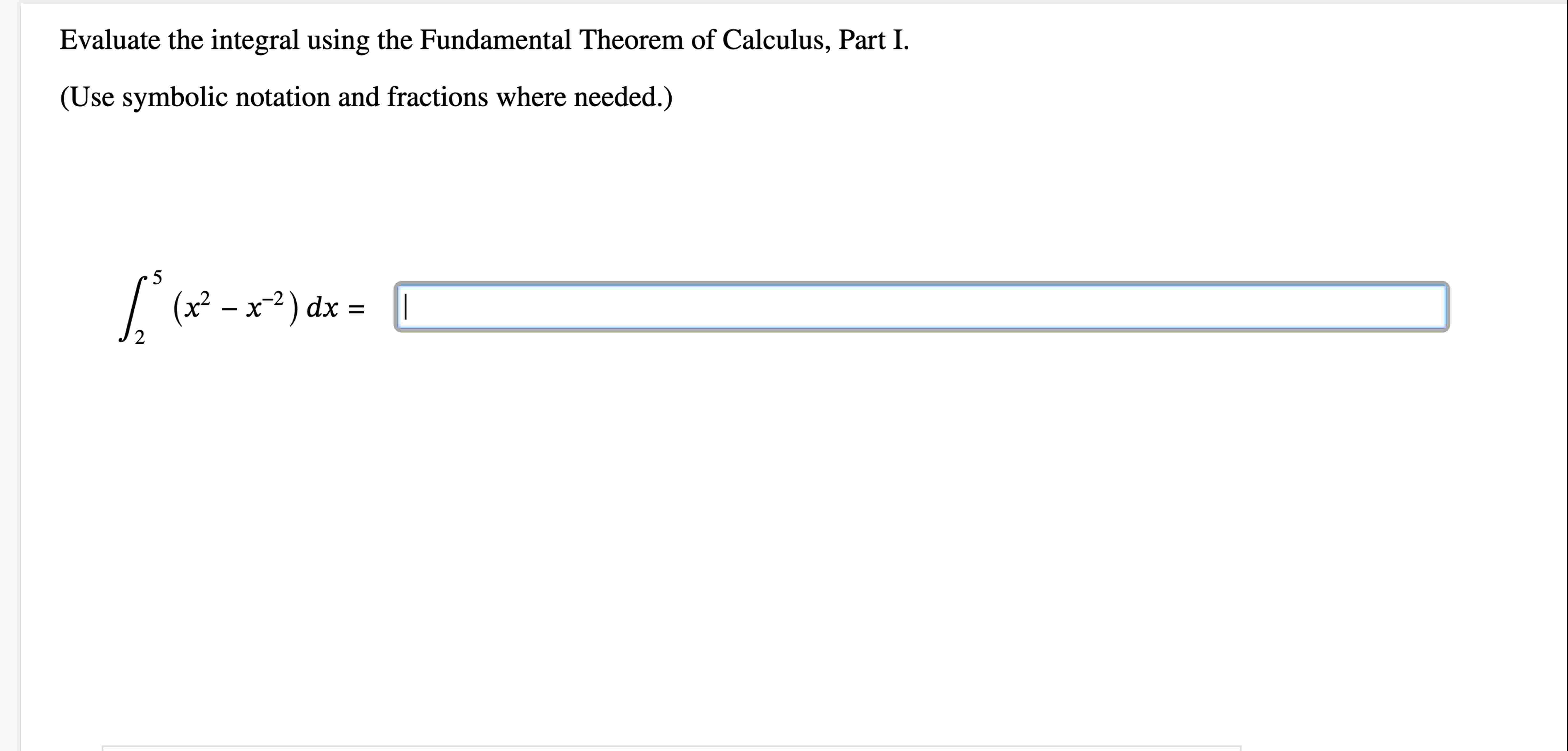 Solved Evaluate the integral using the Fundamental Theorem | Chegg.com