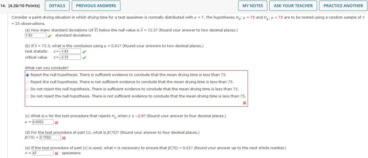 Solved =25 observations. (a) How many standard deviations | Chegg.com