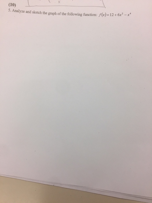 Solved Analyze and sketch the graph of the following | Chegg.com