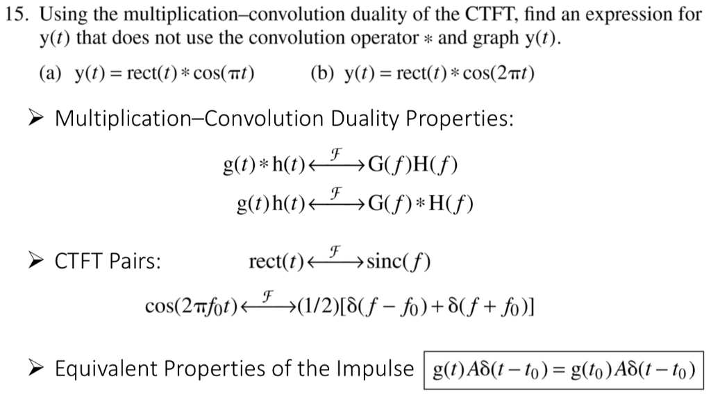 Solved Hi can you help me solve the following Signals and | Chegg.com