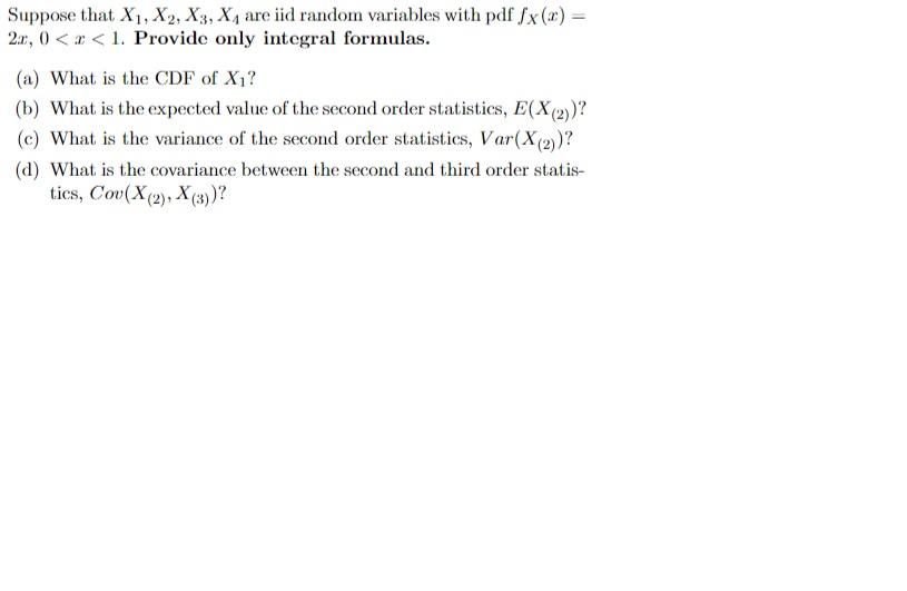 Solved Suppose that X1, X2, X3, X, are iid random variables | Chegg.com