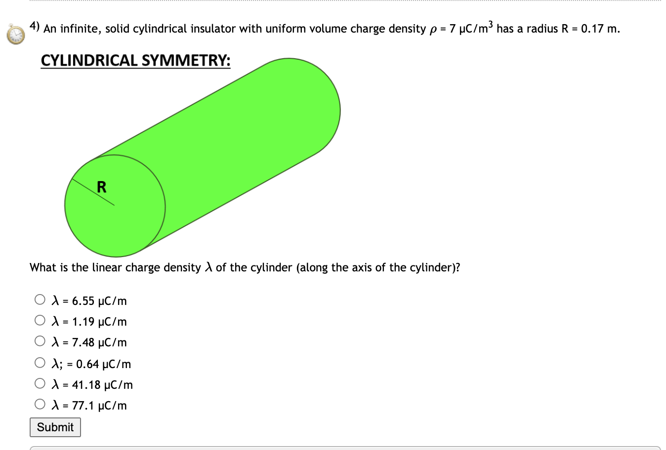 Solved A solid spherical insulator with uniform charge | Chegg.com