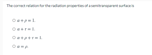 Solved For a diffuse, gray surface, the total, hemispherical | Chegg.com