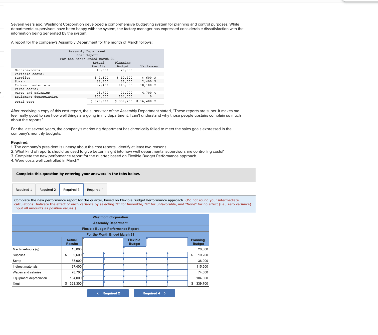 Several years ago, Westmont Corporation developed a | Chegg.com