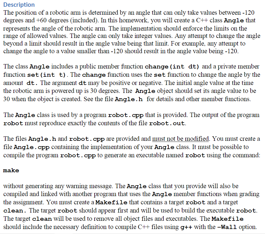 Solved code: // // Angle.h // #ifndef ANGLE_H #define | Chegg.com