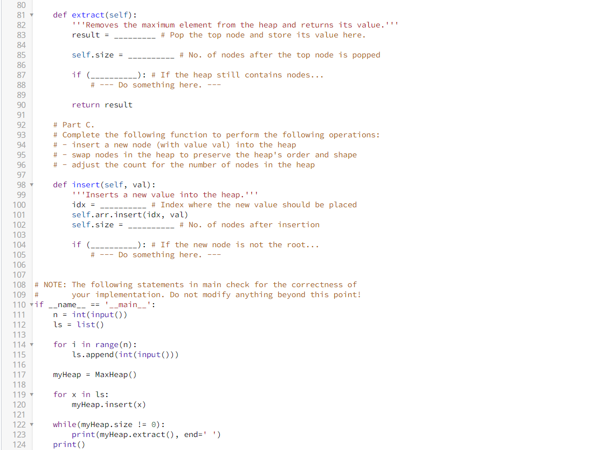 Solved You are given partially completed definitions for the | Chegg.com