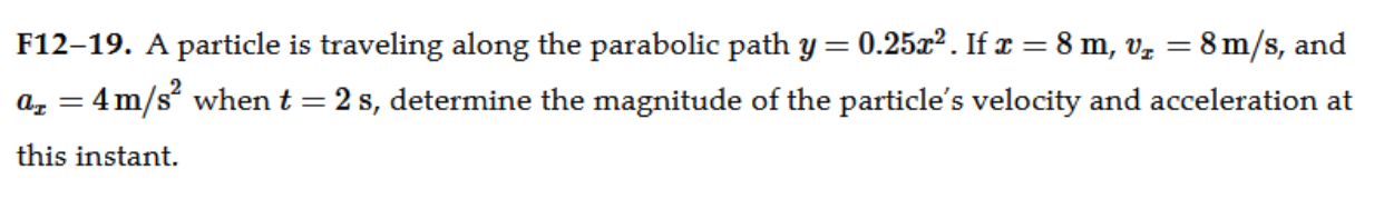 Velocity and acceleration for the cartesian | Chegg.com