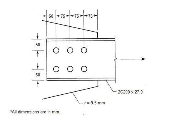 Solved A double-channel shape in Figure 3, 2C200x27.9, is | Chegg.com