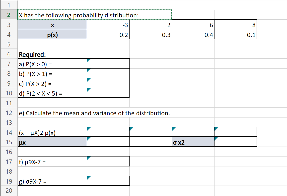 Solved Excel Formulation Needed Pls 9118