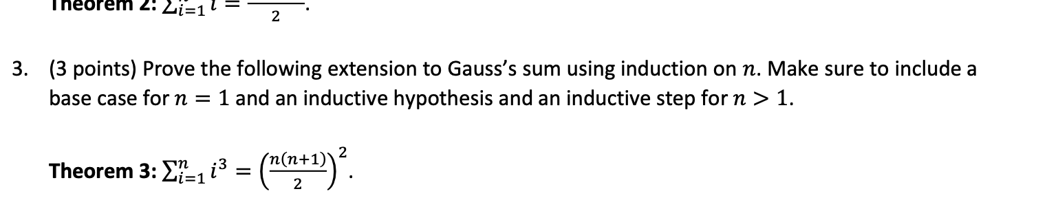 Solved (3 points) Prove the following extension to Gauss's | Chegg.com