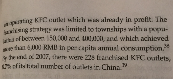 Case 3-6: McDonald's and KFC: Recipes for Success in | Chegg.com