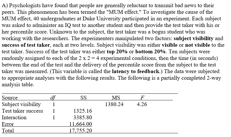 Solved A) Psychologists have found that people are generally | Chegg.com