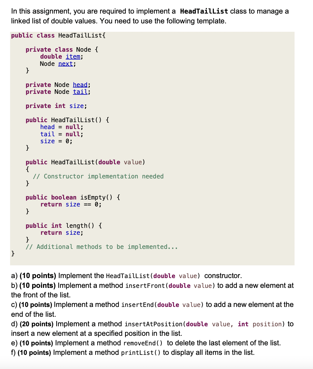 Solved In this assignment, you are required to implement a | Chegg.com
