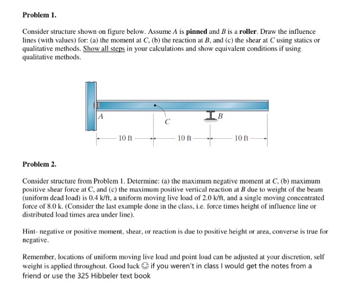 Solved Problem 1 Consider structure shown on figure below. | Chegg.com