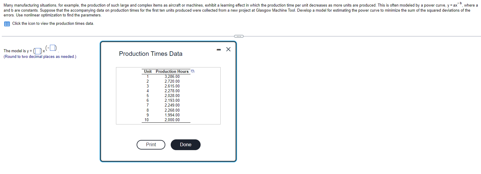 errors. Use nonlinear optimization to find the | Chegg.com