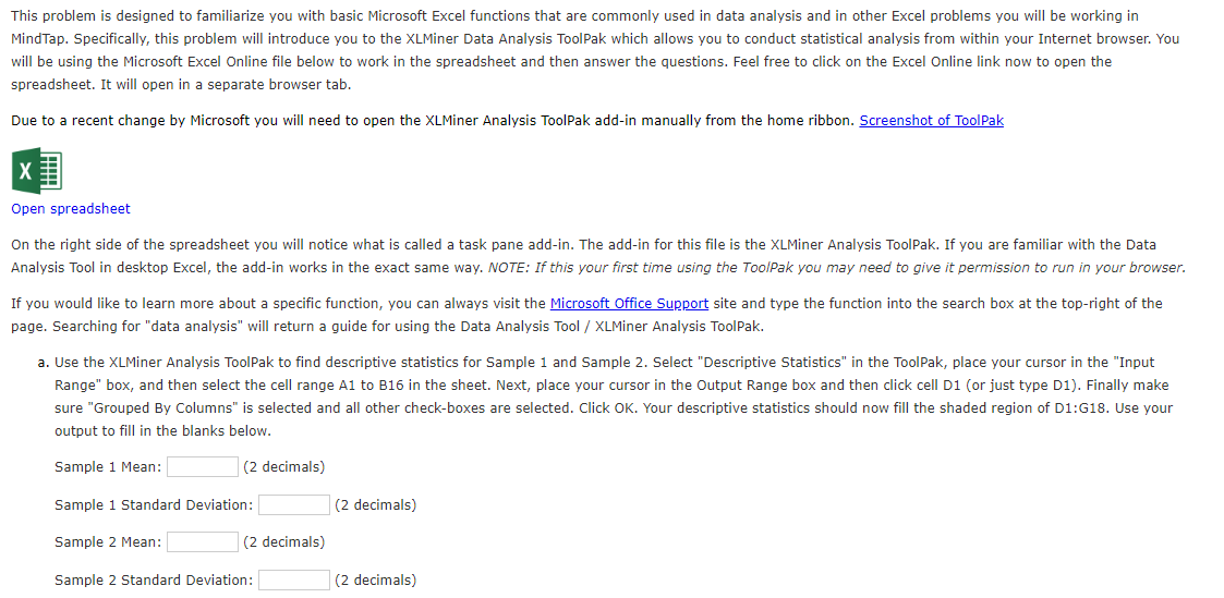 Solved found al answers in the sheet to 2 decimal places | Chegg.com