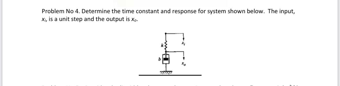 Solved Problem No 4. Determine the time constant and | Chegg.com