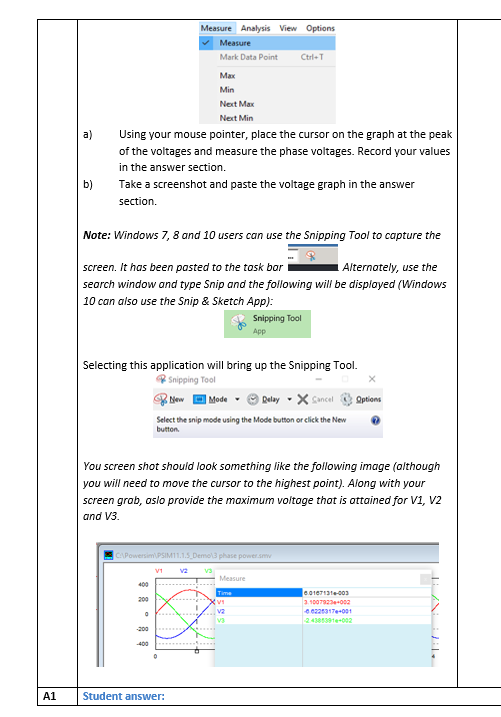 Solved a) Using your mouse pointer, place the cursor on the | Chegg.com