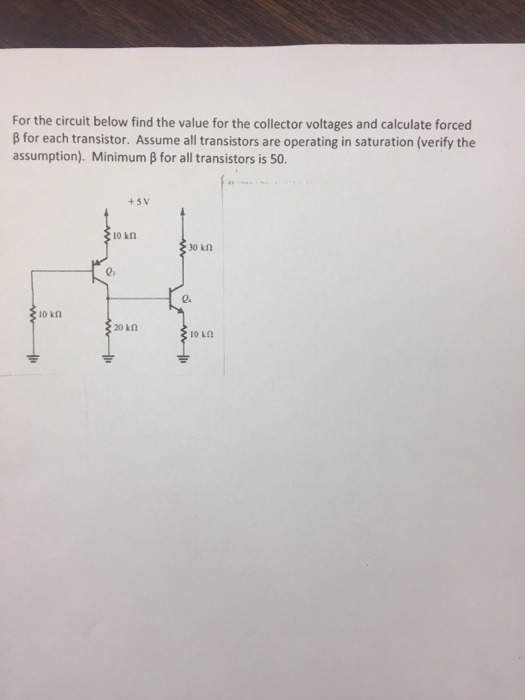 Solved For the circuit below find the value for the | Chegg.com