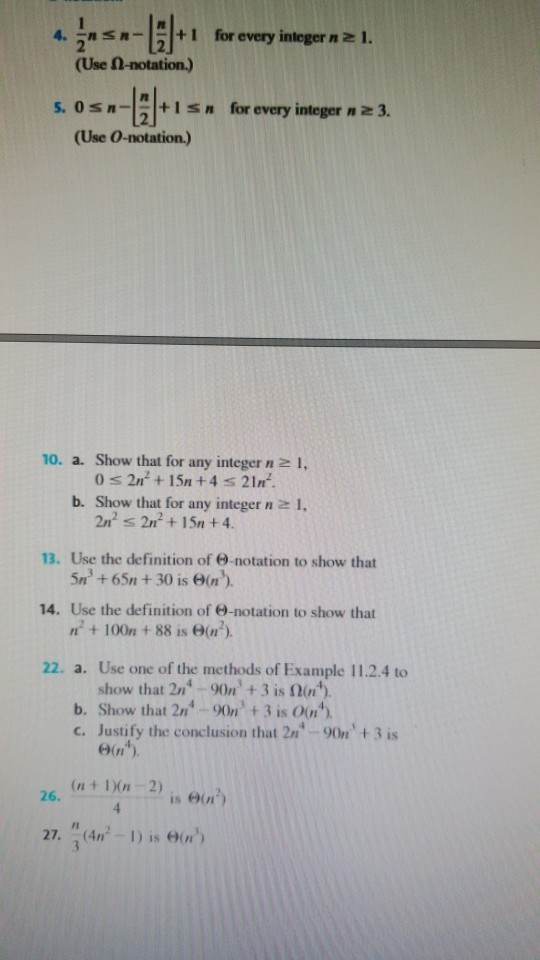 Solved for every integer n 2 1. (Use A-notation.) 5. sn for | Chegg.com