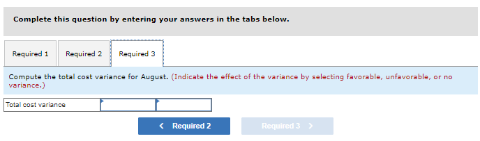 Exercise 21-7 (Algo) Standard cost per unit, total | Chegg.com