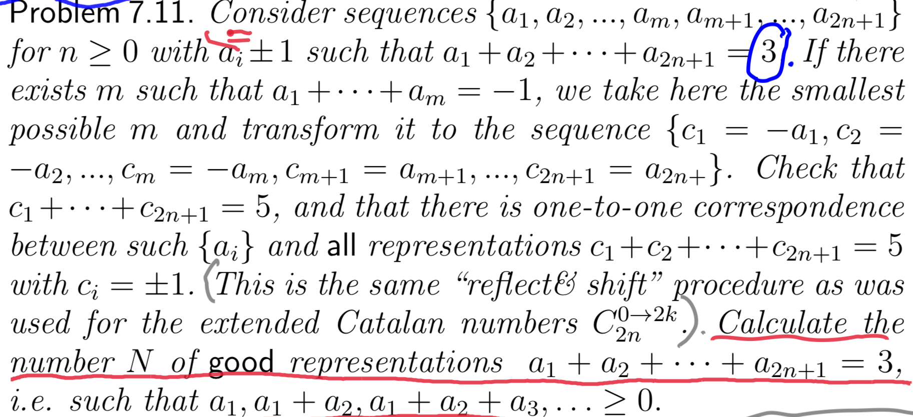 Solved Problem 7.11. Consider sequences | Chegg.com