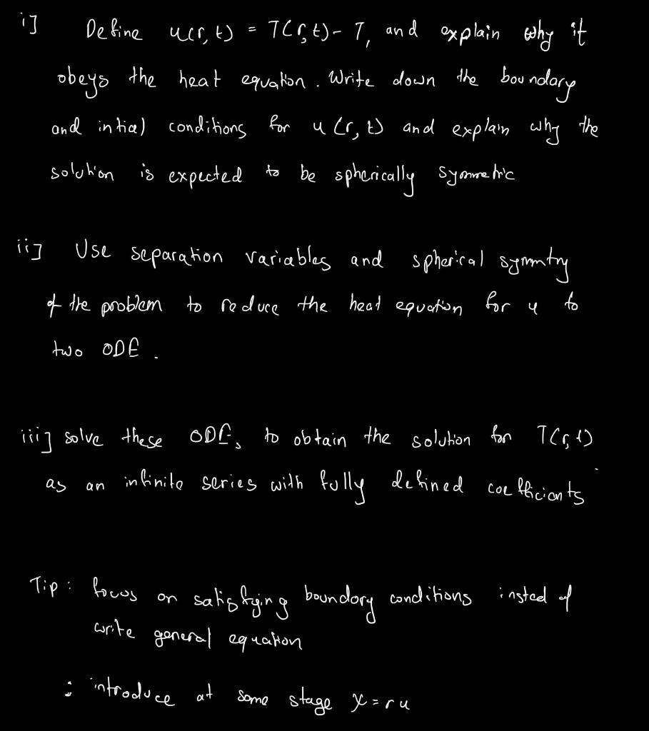 Solved + A spherical potato of radius 's originally | Chegg.com