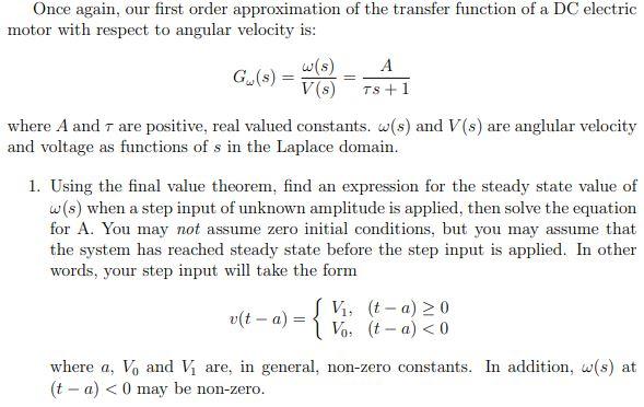 Solved Once again, our first order approximation of the | Chegg.com