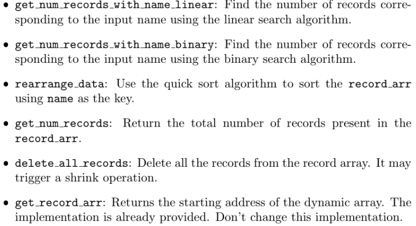 Solved URGENT! Please implement the c code according to what | Chegg.com