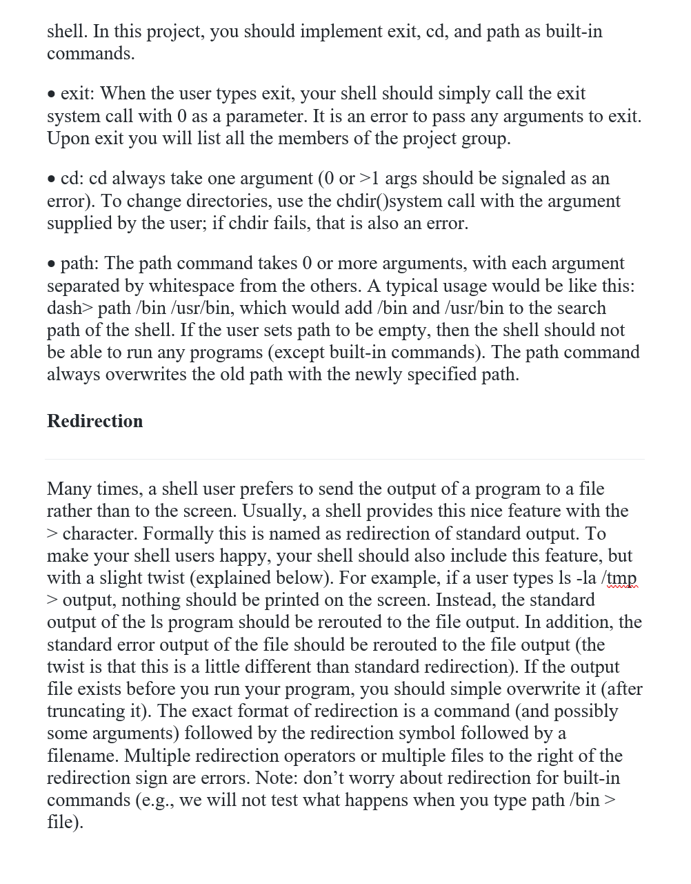 Solved You'll build a simple Unix shell. The shell is the | Chegg.com