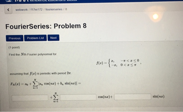 Solved webwork.math | Chegg.com
