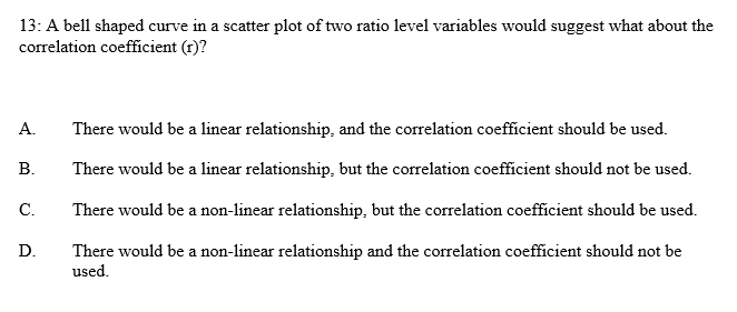 13: A bell shaped curve in a scatter plot of two | Chegg.com