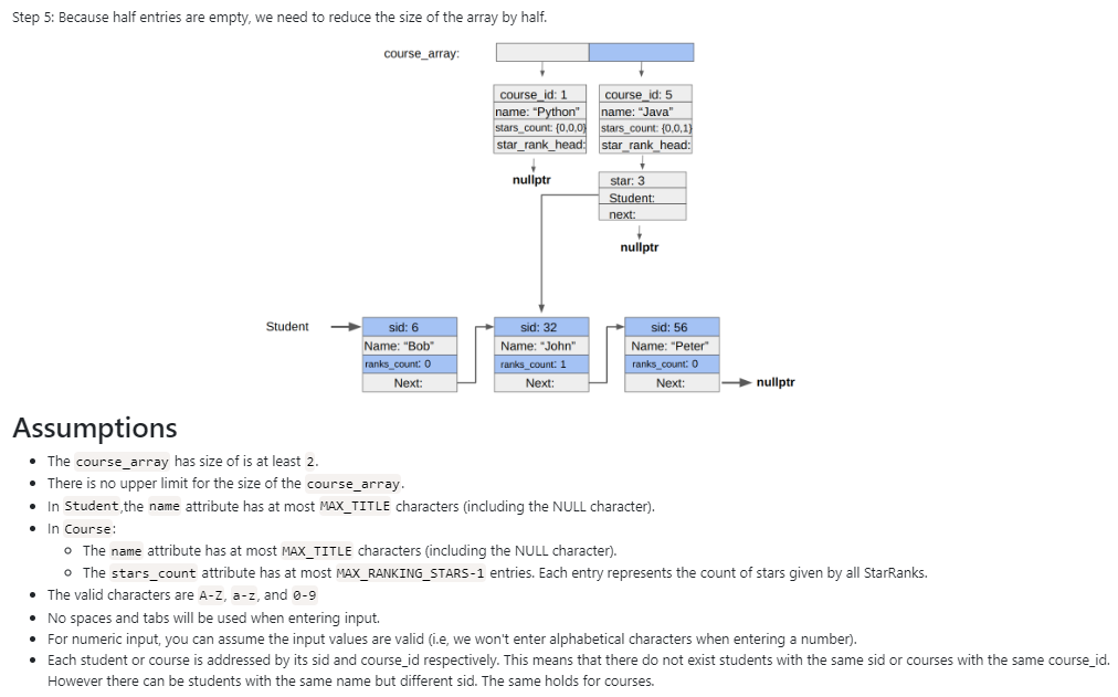 Solved // Helper function: search student and return prev, | Chegg.com
