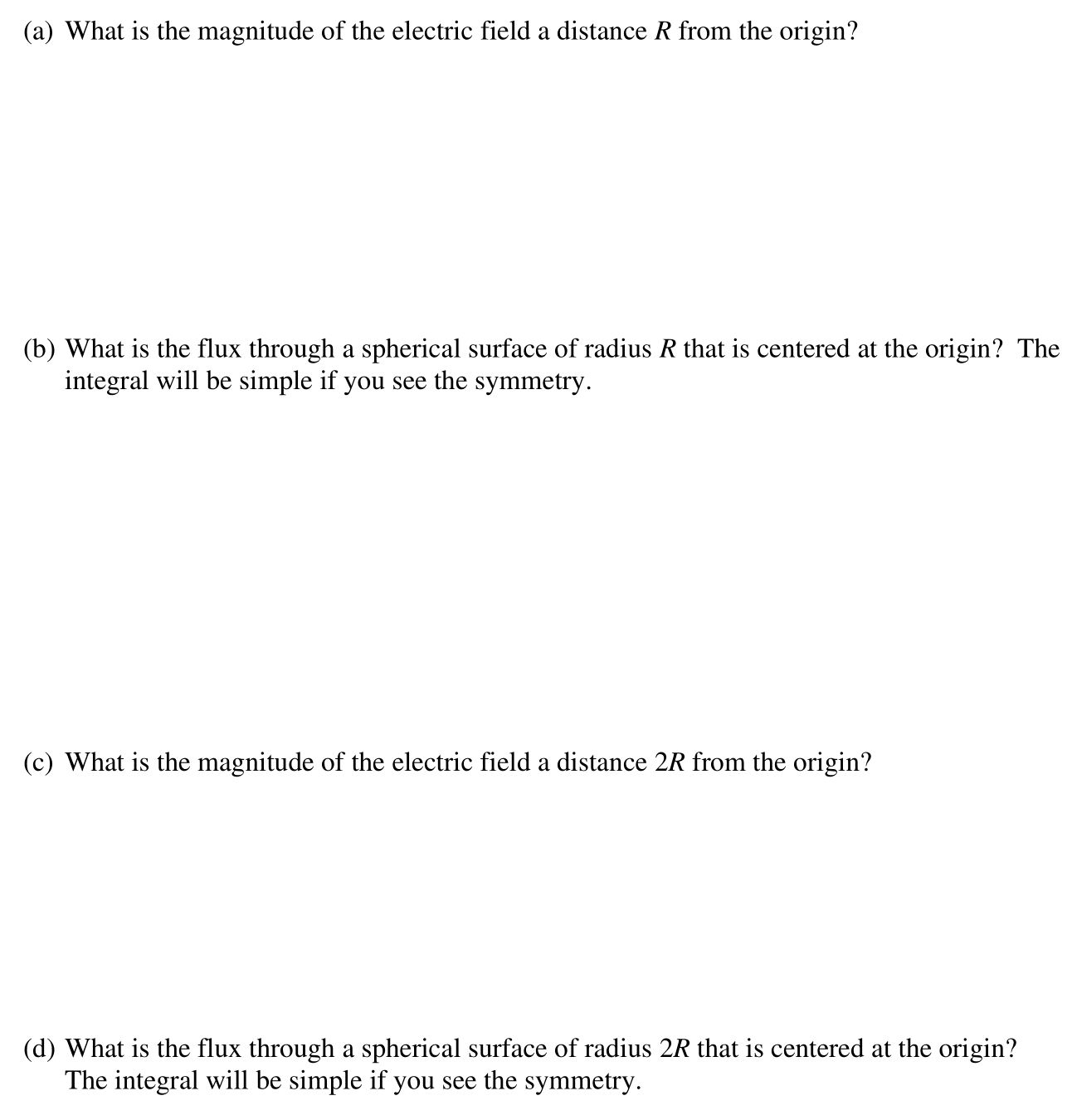 Solved 2. A positive charge q is located at the origin. The | Chegg.com