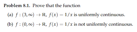 Solved Problem 8.1. Prove that the function (a) | Chegg.com
