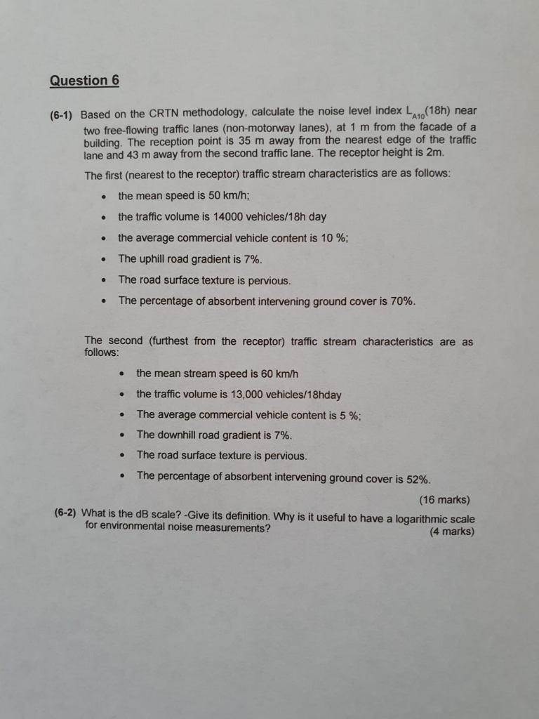 Solved (6-2) What is the dB scale? -Give its definition. Why | Chegg.com
