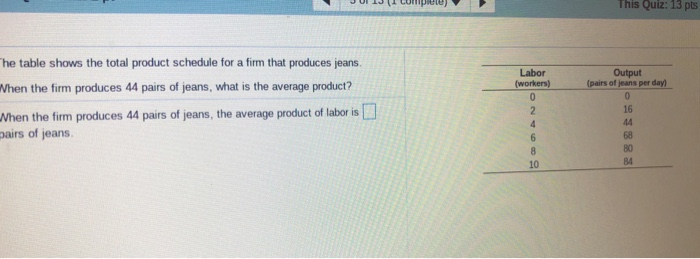 Solved When a firm is producing a given output at the least | Chegg.com