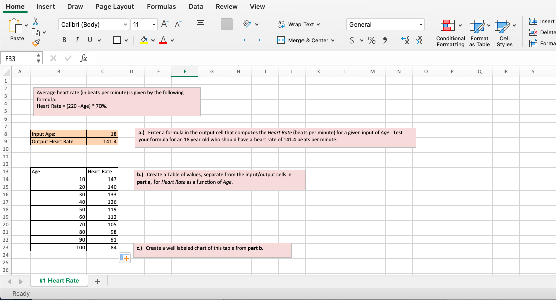 Solved Home Insert Draw Page Layout Formulas Data Review