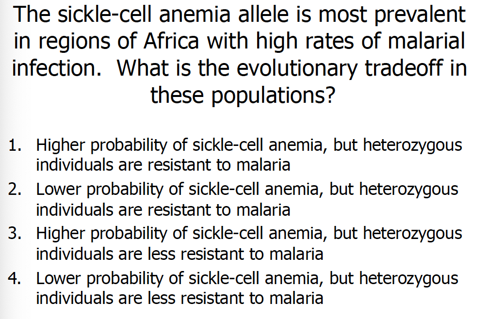 Solved The sickle-cell anemia allele is most prevalent in | Chegg.com