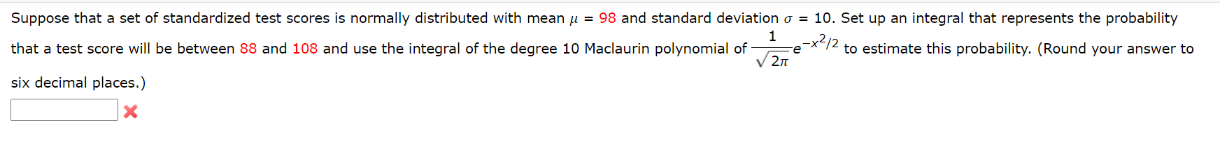Solved Suppose that a set of standardized test scores is | Chegg.com