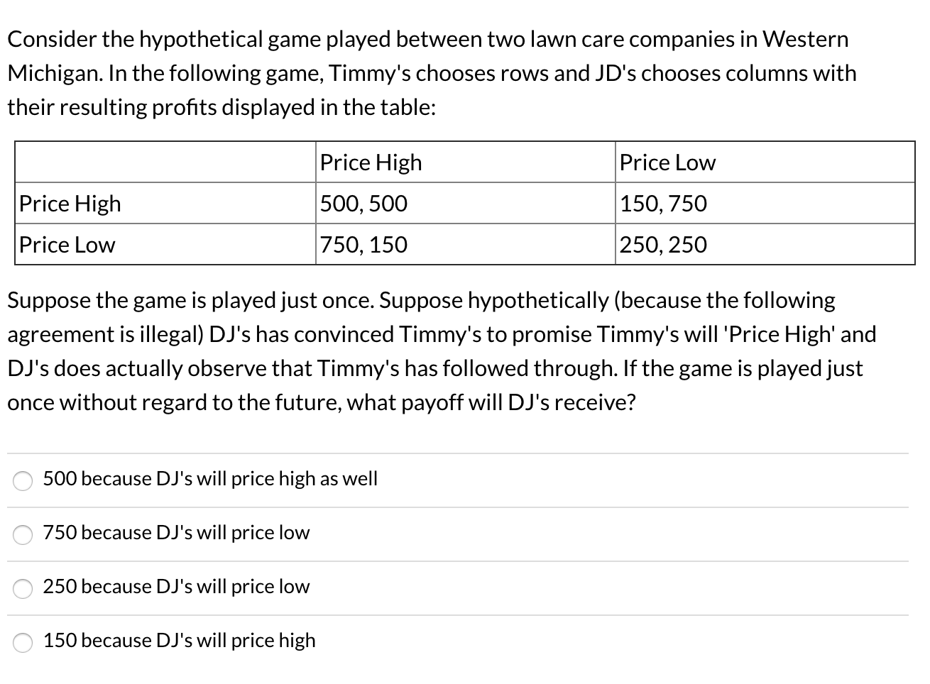 Solved Consider the hypothetical game played between two | Chegg.com