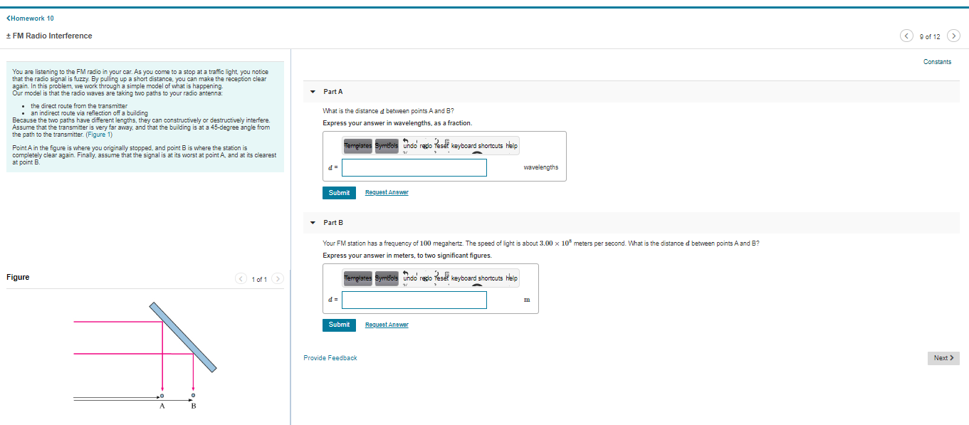 Solved CHomework 10 + FM Radio Interference of 12 Constants | Chegg.com