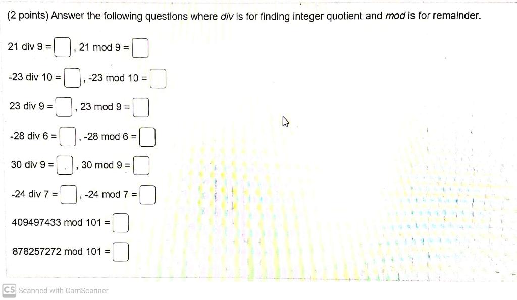 Solved (2 points) Answer the following questions where div | Chegg.com