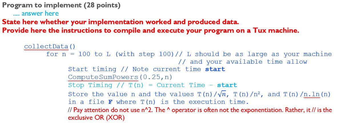 Solved please answer as much as you can, and implement the | Chegg.com