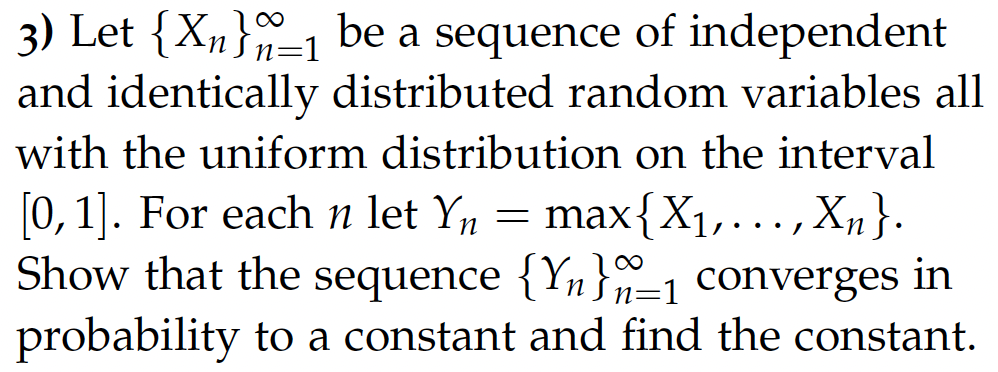 Solved 3) Let {Xn}n=1∞ be a sequence of independent and | Chegg.com
