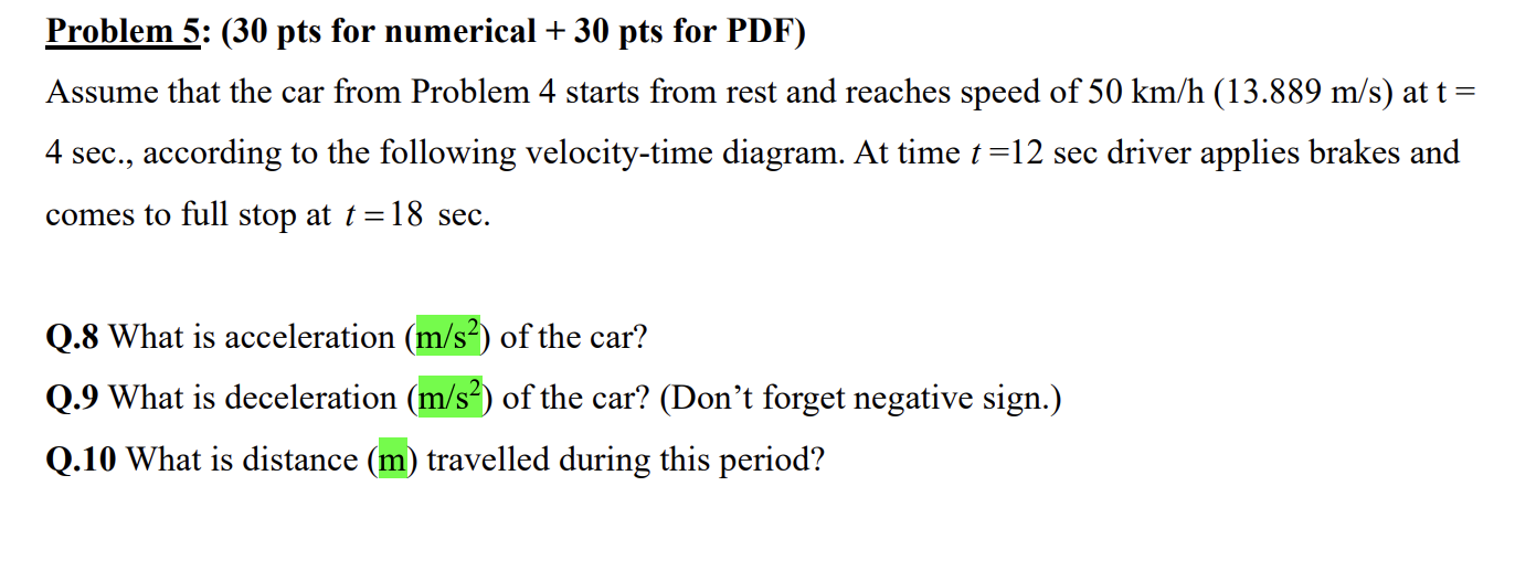 Solved Problem 5 30 Pts For Numerical 30 Pts For Pdf 8046