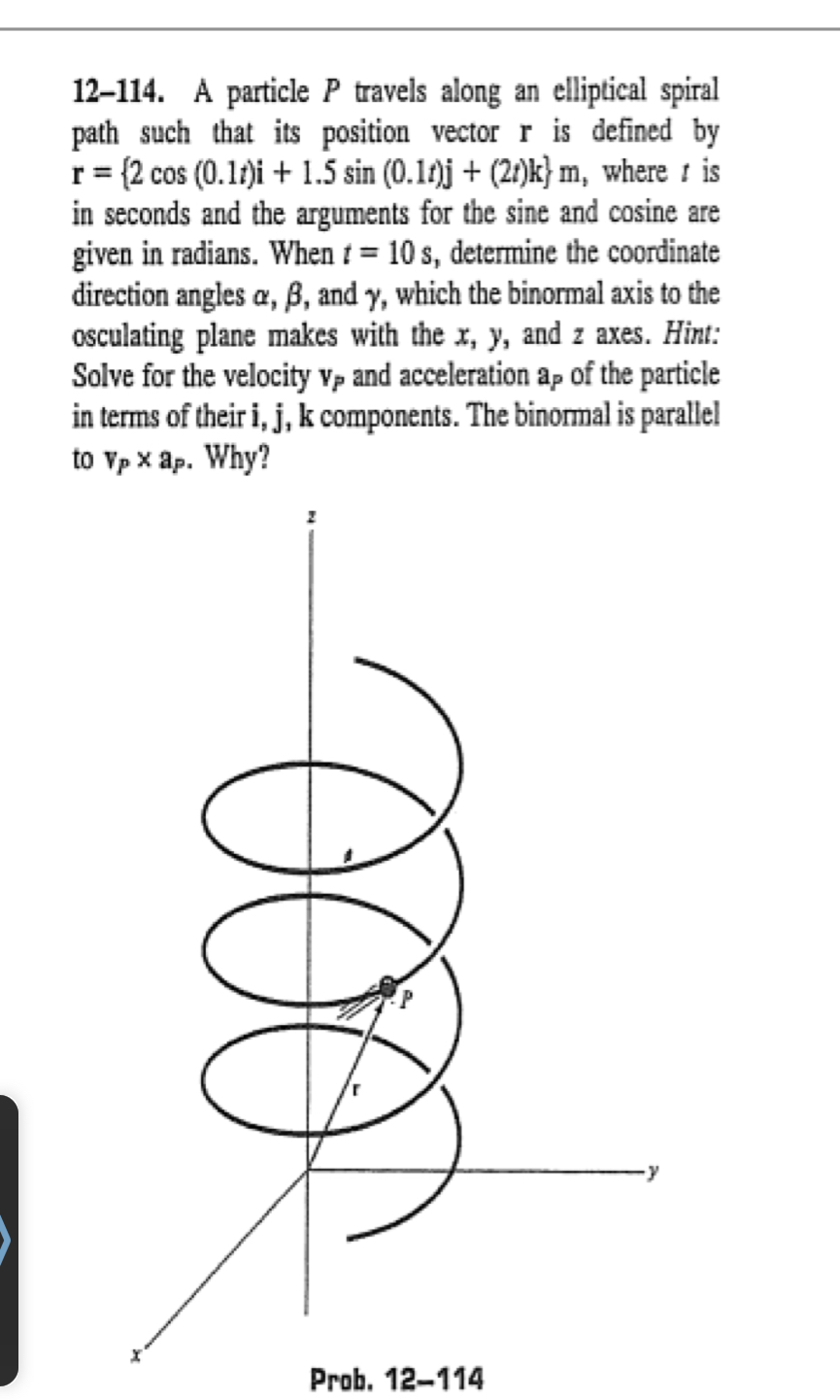 Solved 12-114. ﻿A particle P ﻿travels along an elliptical | Chegg.com
