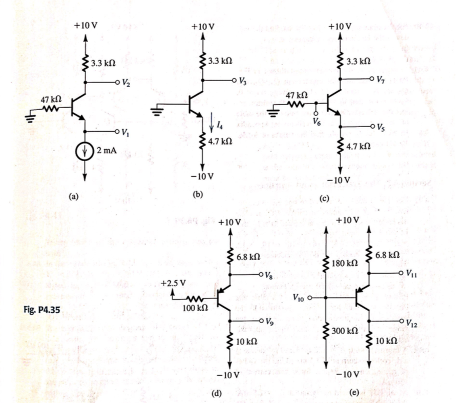 Solved Repeat the analysis of the circuits in Problem 4.35 | Chegg.com